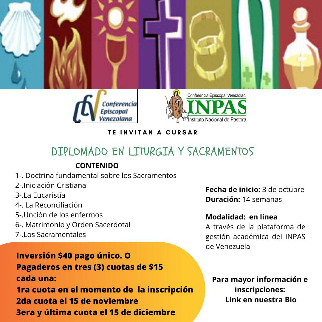 INPAS ofrece Diplomado en Liturgia y Sacramentos – Reporte Catolico Laico
